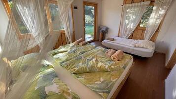 Chalé Comfort | 1 quarto, roupa de cama fornecida