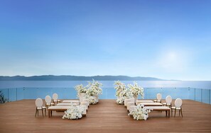 Espaço exterior para banquetes