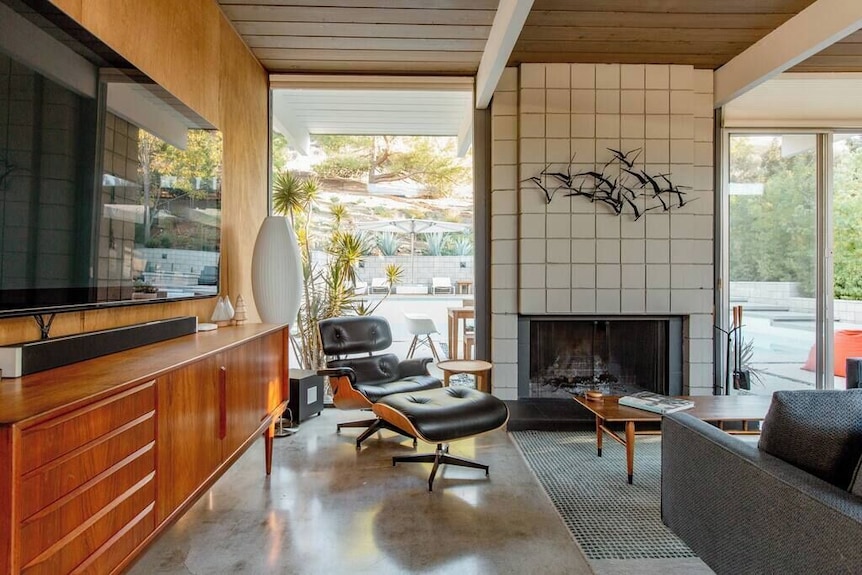 Eichler Mid Century Modern Designer Pool/jacuzzi - サウザンドオークス, CA