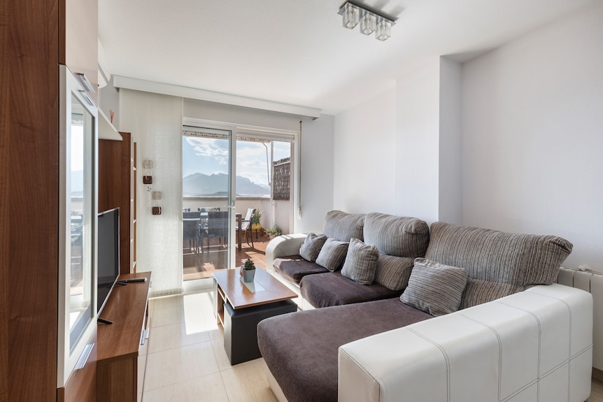 Apartamento Vacacional "Clayma" Con Vistas Al Mar, Piscina Compartida Y Wi-fi - Mazarrón