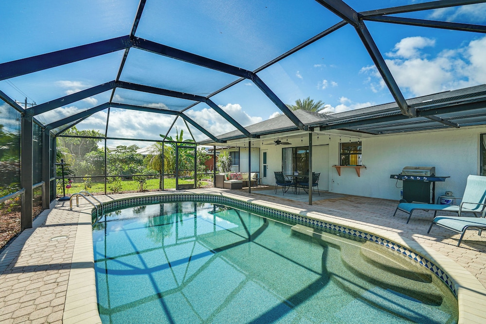 Screened Porch & Heated Pool: Cape Coral Home - Sanibel Island, FL