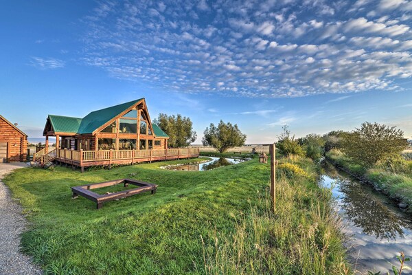 Stunning Driggs Retreat W/ Private Hot Tub & Pond! - Lake Solitude, WY
