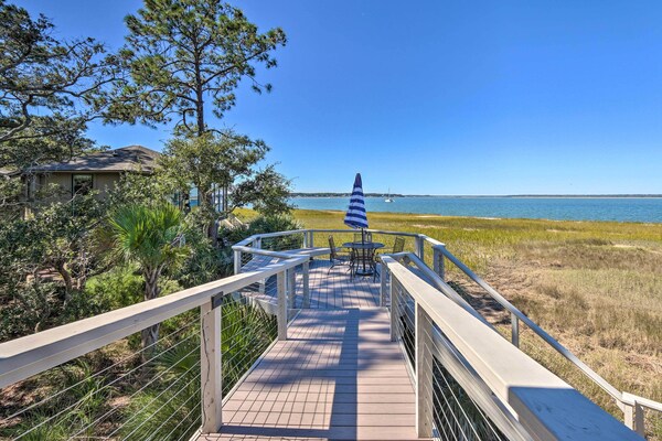 Ocean-view Treetop Escape W/ Fire Pit! - Hilton Head Island, SC
