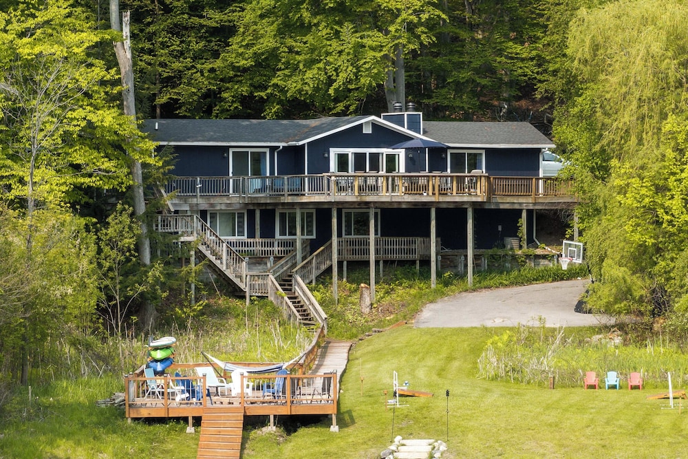 Waterfront Deck + Dock: Torch Lake Home! - Elk Rapids, MI
