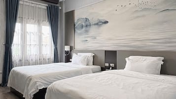 Quarto duplo executivo | 1 quarto, cofres nos quartos, individualmente mobiliados, escrivaninha