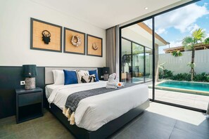 Villa Básica, várias camas | 3 quartos, secretária, secretária adequada para computadores portáteis 