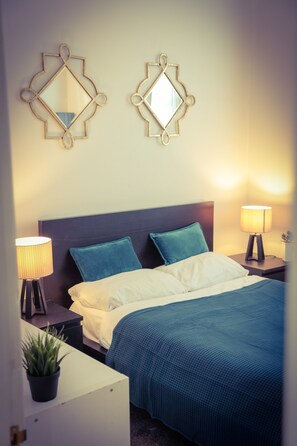 Apartamento urbano | 1 quarto, ferros/tábuas de passar roupa, Wi-Fi de cortesia