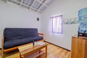 Cabana de Madeira Standard, 1 quarto, no rés do chão | Sala de estar