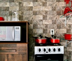 Chalé Design | Cozinha privada | Um frigorífico, um micro-ondas, um forno, liquidificador