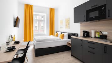 Apartamento Premium | 1 quarto, quartos insonorizados, Wi-fi grátis, roupa de cama fornecida