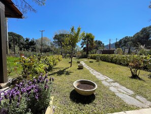 Villa, 3 quartos, varanda, vista para o jardim | Terrenos do alojamento