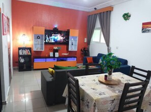 Apartamento, 1 quarto, terraço | Sala