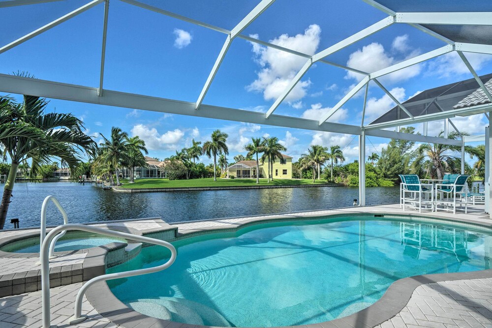 Canalfront Pool & Hot Tub: Home In Cape Coral - Sanibel Island, FL