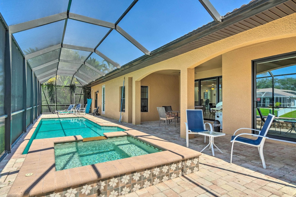 Private Pool & Grill: Canalfront Cape Coral Home - Sanibel Island
