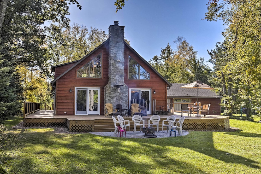 Elcho Escape W/ Private Dock On Post Lake! - Pelican Lake, WI
