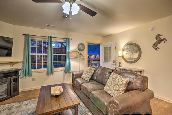 Fire Pit: Cozy Bryson City Cabin On Tuck River - Cherokee, NC