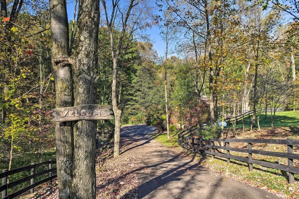 Rustic Dundee Log Cabin W/ Hot Tub & Forest Views! - Ohio