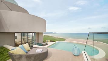 Penthouse Panorâmica, vista para o oceano | Vista para a praia ou o mar