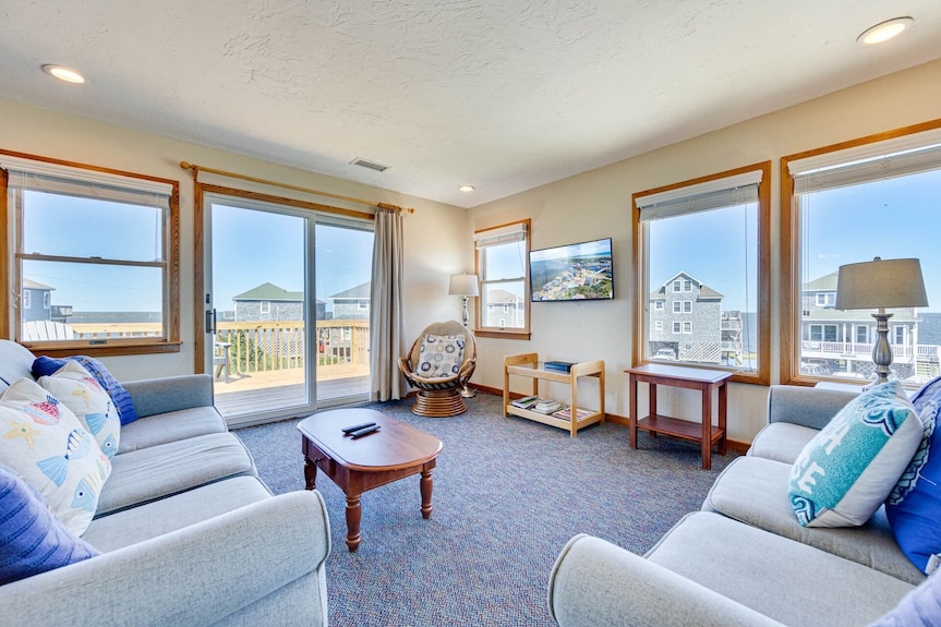 Semi-soundfront Dog Friendly W/ Hot Tub, Windsports Access, Boat Dock, Cmty Pool - Outer Banks, NC