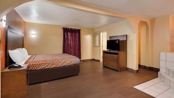 Quarto standard, 1 cama King, para fumantes | Wi-Fi de cortesia, roupa de cama