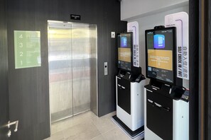 Quiosque de check-in/check-out