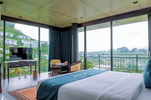 Bangalô, sacada | 1 quarto, roupas de cama premium, cofres nos quartos, escrivaninha