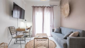 Apartamento urbano | 1 quarto, roupas de cama de algodão egípcio, roupas de cama premium