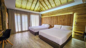 Cabana luxo, 1 quarto, vista para a praia | 2 quartos, Wi-Fi de cortesia, roupa de cama