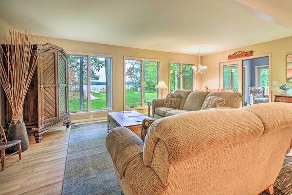Interlochen Home On Green Lake W/ Dock & Beach! - Interlochen, MI