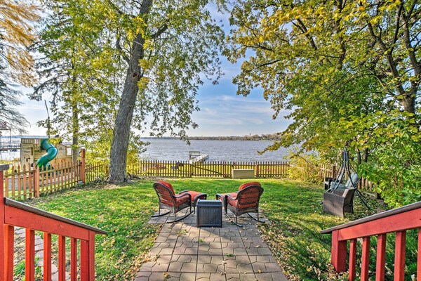Lakefront Home W/ Game Room, Theater & Dock! - Illinois