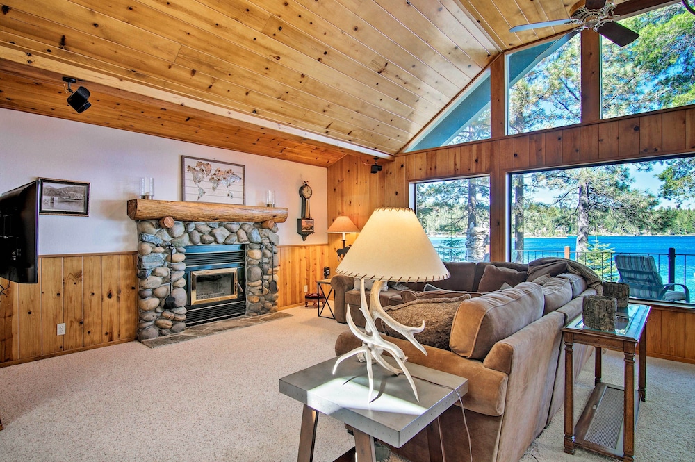 Dock Access & Hot Tub: Waterfront Meeks Bay Home - Lake Tahoe