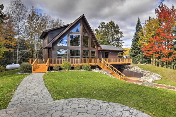 Secluded Lakehouse W/ Private Dock + Serene Views! - Bewabic State Park, Crystal Falls