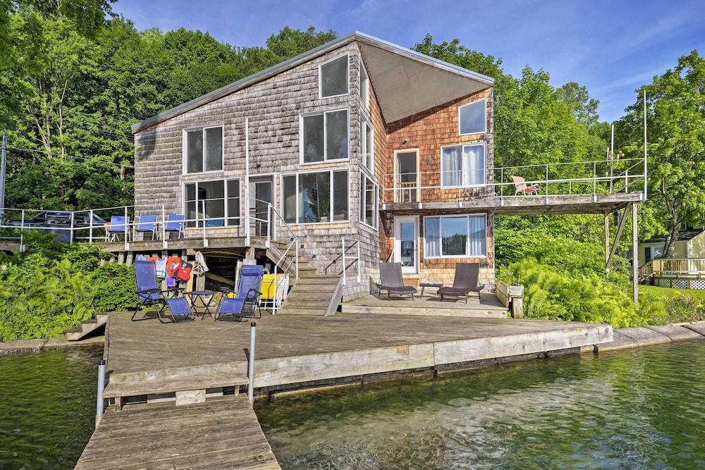 Waterfront Deruyter Home W/ Private Dock! - Morgan Hill State Forest, Cortland