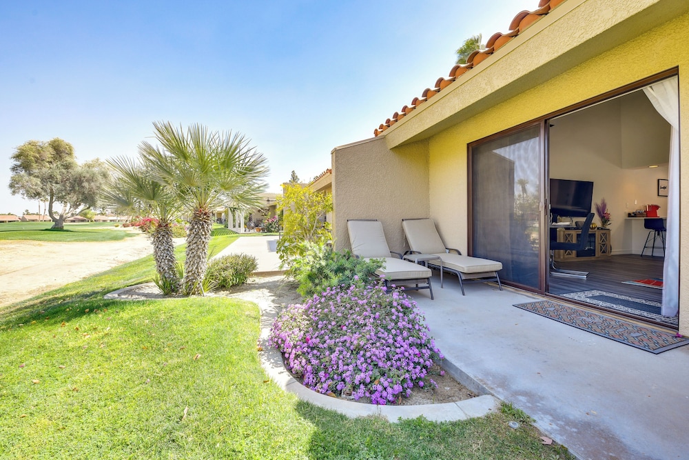 Furnished Patio + Resort Pools: Palm Desert Condo - La Quinta, CA