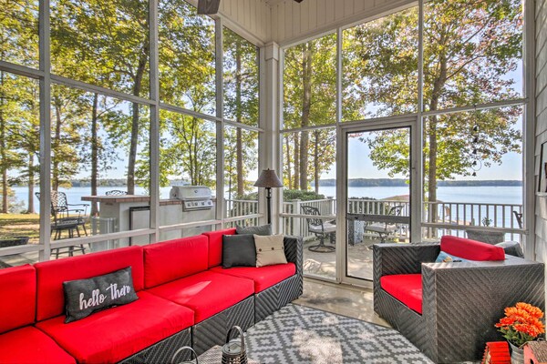 Lakefront Paradise W/ Fire Pit - Dogs Welcome! - Lake Greenwood State Park, Ninety Six