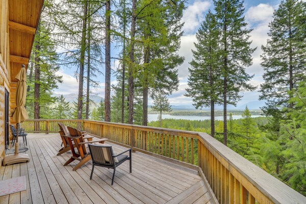 Hand-crafted Cabin W/ Whitefish Lake Views! - Whitefish