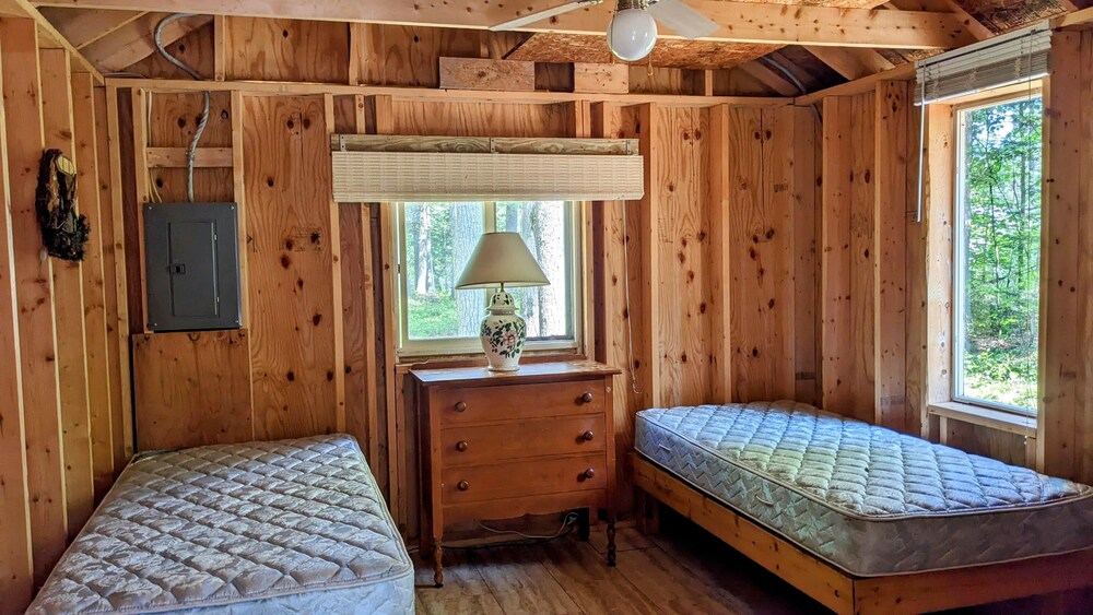 Jewett Pond Retreat- waterfront property with cabin and bunkhouse ...