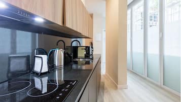 Harinas 002 | Cozinha privada | Um frigorífico/congelador grande, um micro-ondas, um forno