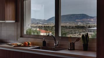 Loft Superior | Cozinha privada | Uma chaleira elétrica