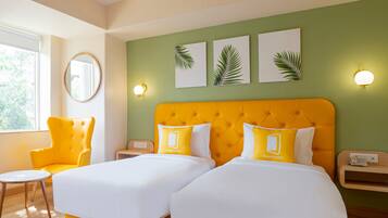 Quarto Twin Standard | Secretária, Wi-fi grátis