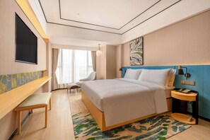Quarto Deluxe, 1 cama king-size | Edredões de penas, cofre no quarto, secretária 