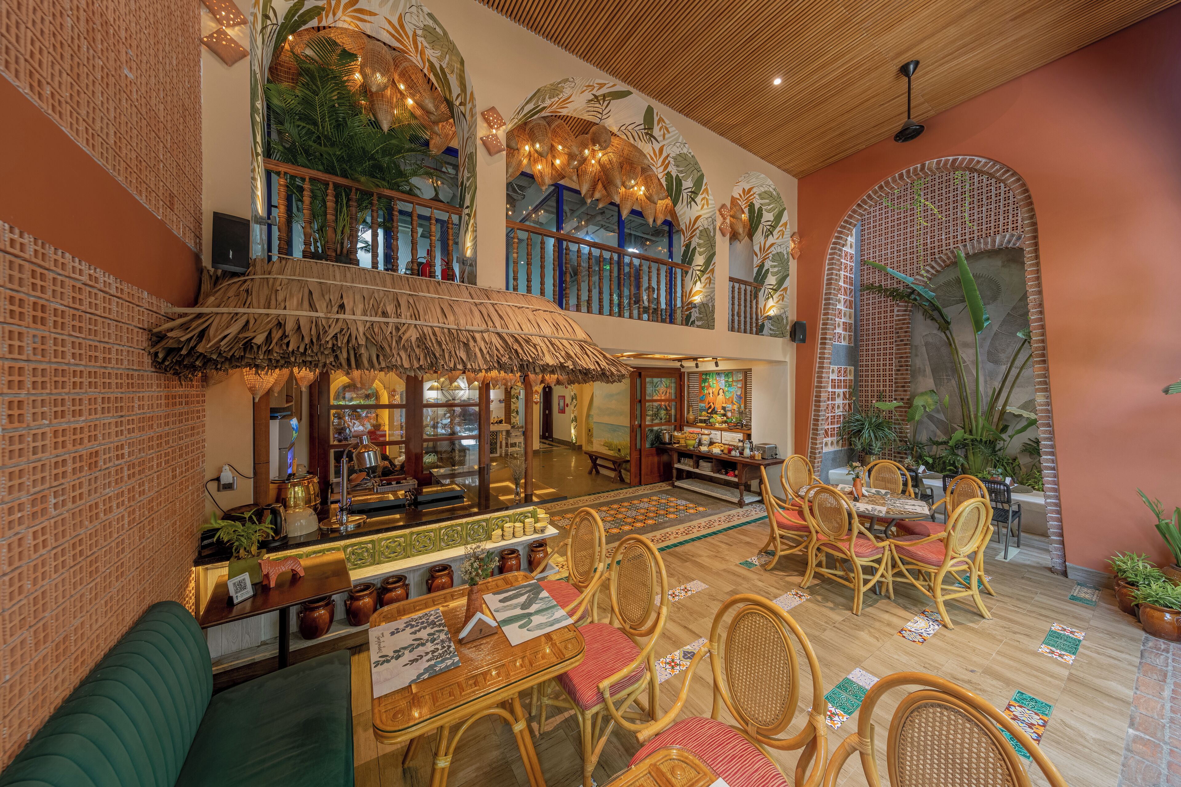 Café da manhã com buffet todos os dias (VND 110000 por pessoa) 