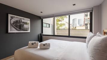 5 quartos, roupa de alta qualidade, edredões de penas