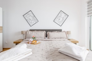1 quarto, roupa de cama fornecida 