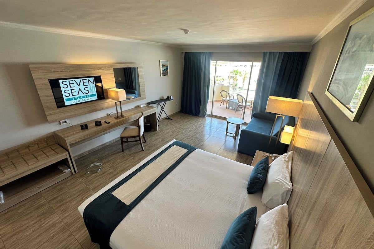 Quarto Lua de Mel, 1 cama king-size, vista para o resort | 1 quarto, roupa de alta qualidade, minibar grátis