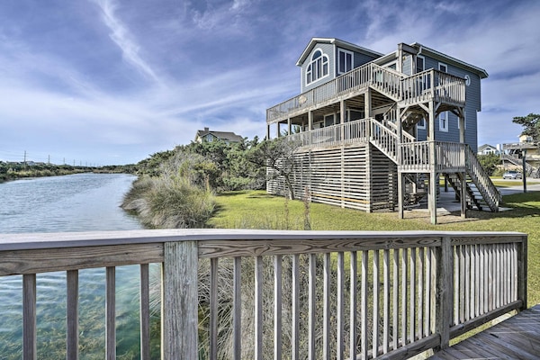 Avon Home On The Channel W/ Hot Tub & Deck! - Outer Banks, NC
