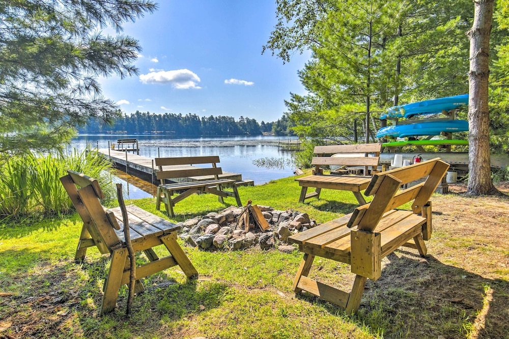 Outdoor Lover's Paradise W/ Dock & Fire Pit! - Minocqua, wI