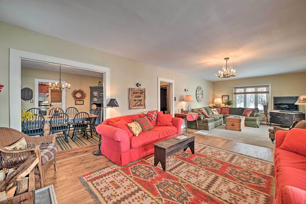 Fire Pit & Beach: Lake Pleasant Home W/ Views - Hudson Valley, NY