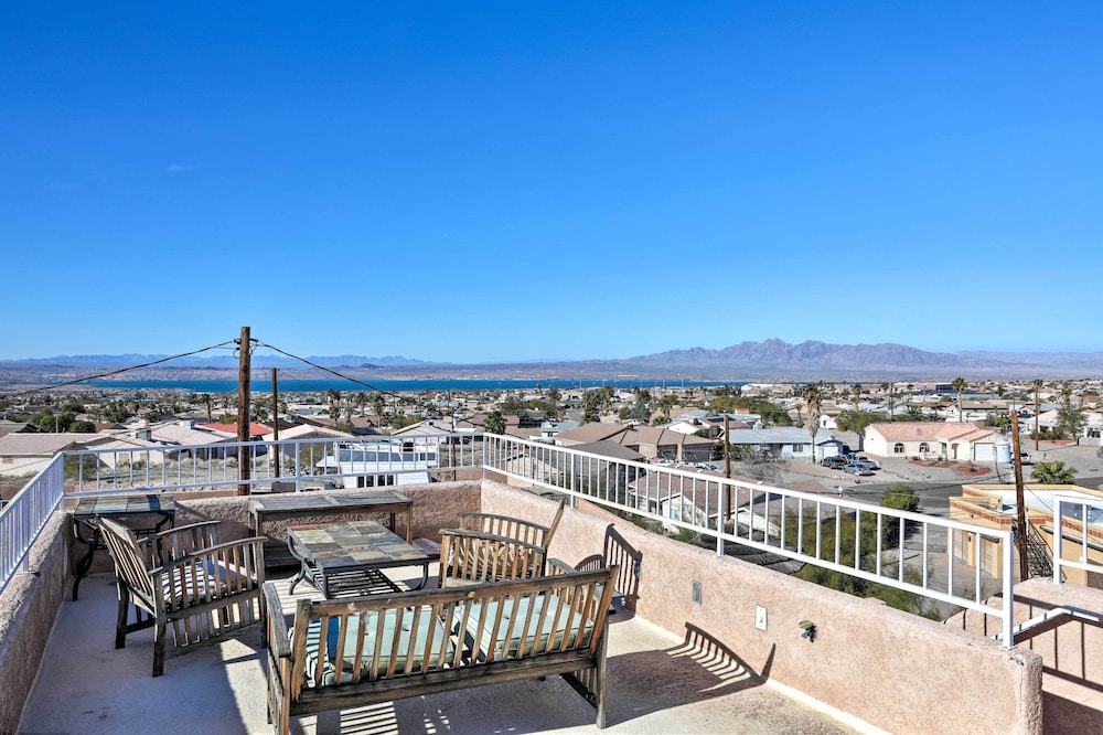 Patio, Rooftop Deck & Mtn Views: Lake Havasu Home! - Arizona