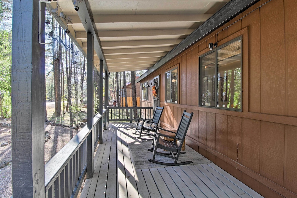 Fireplace, Deck & Grill: Pinetop Cabin Rental! - Hawley Lake, McNary
